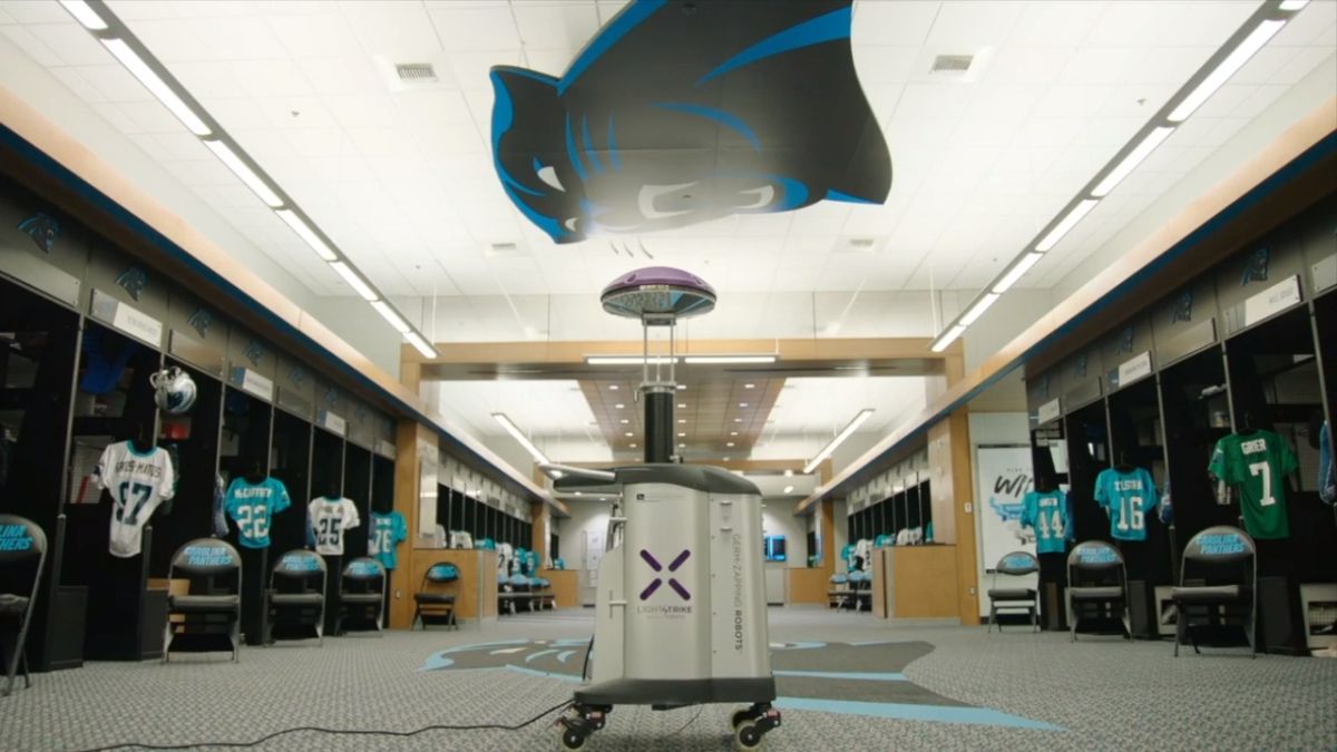 The Carolina Panthers Are Using A Robot To Keep COVID Out Of Locker Room