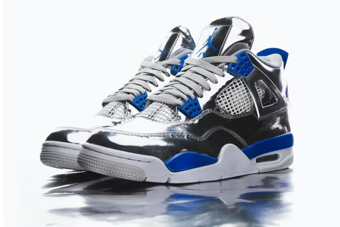 The Custom Metallic Jordan 4s Usher Wore During Super Bowl