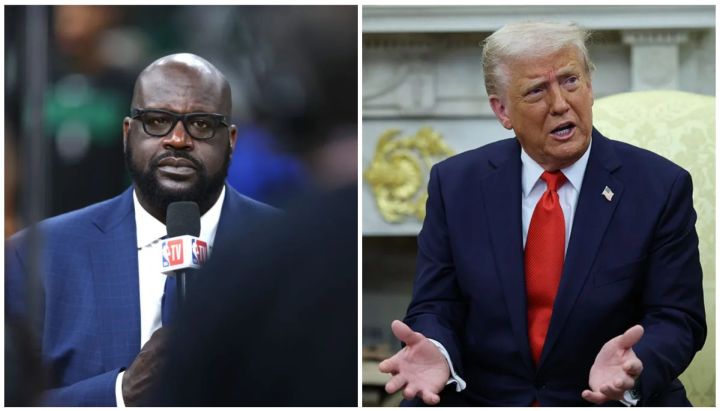 Shaq Catching Heat After Shaking Hands With Donald Trump At UFC Event